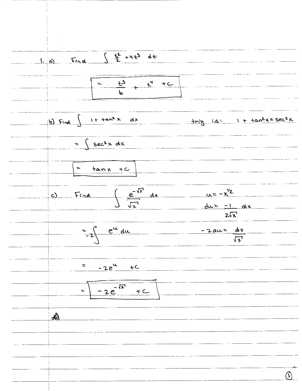 Evaluating Calculus One For Engineers Solved Exam Docsity