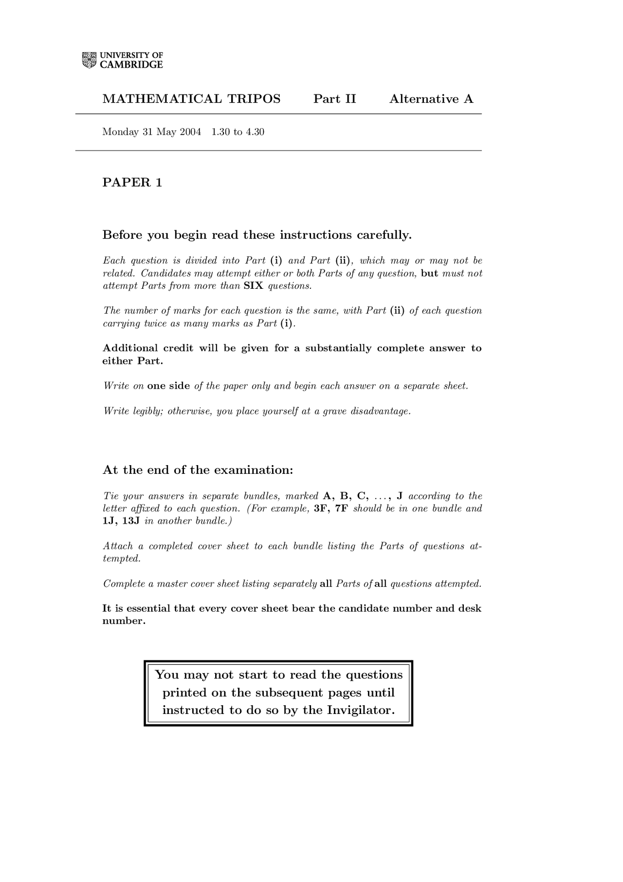 Markov Chains - Mathematics - Exam - Docsity