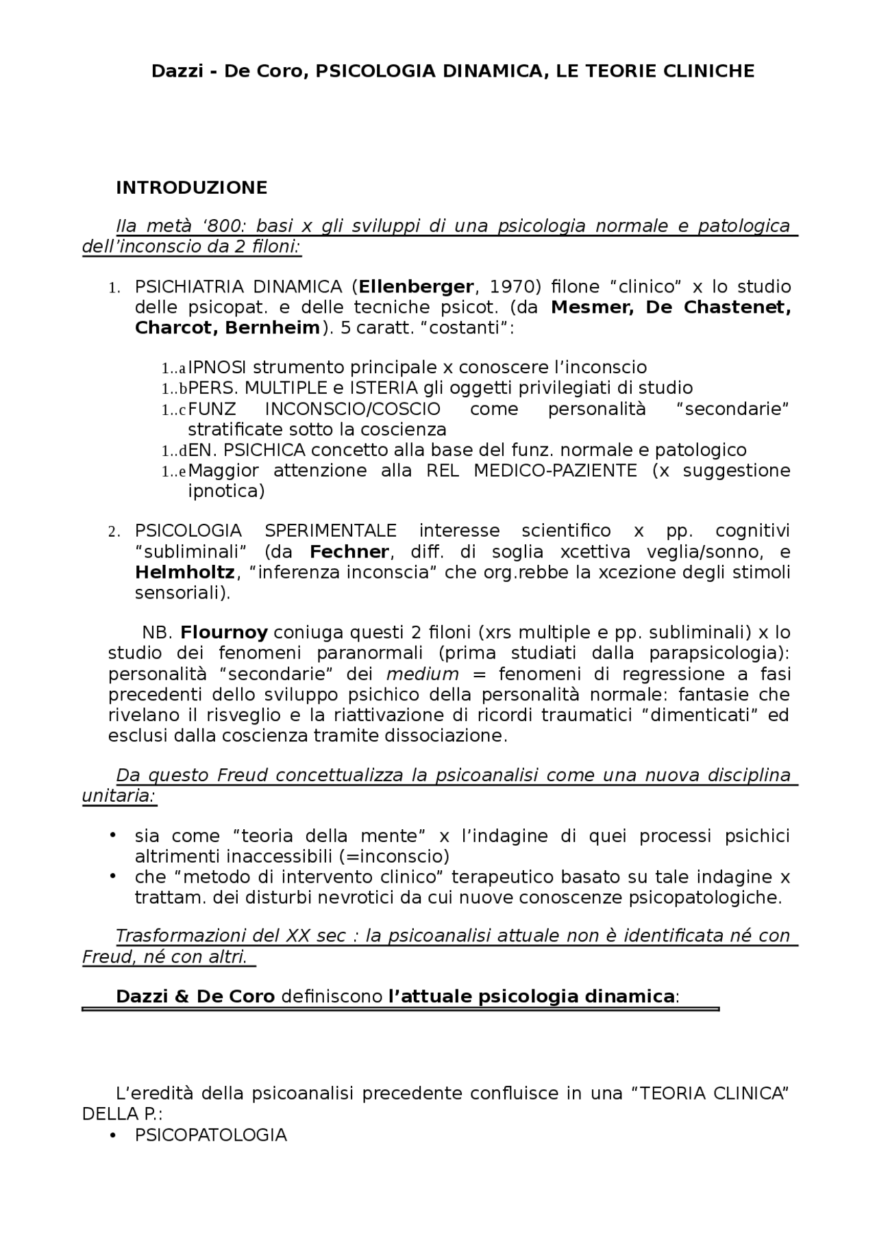 Dazzi De Coro Docsity