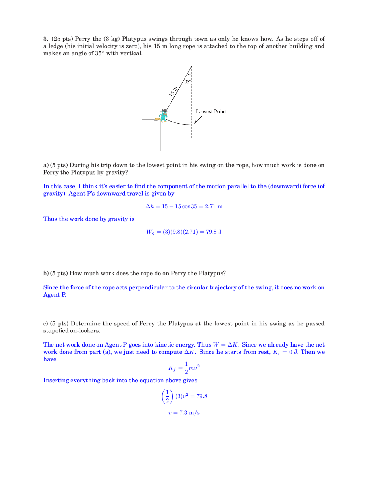 Component Of Motion General Physics Solved Past Paper Docsity