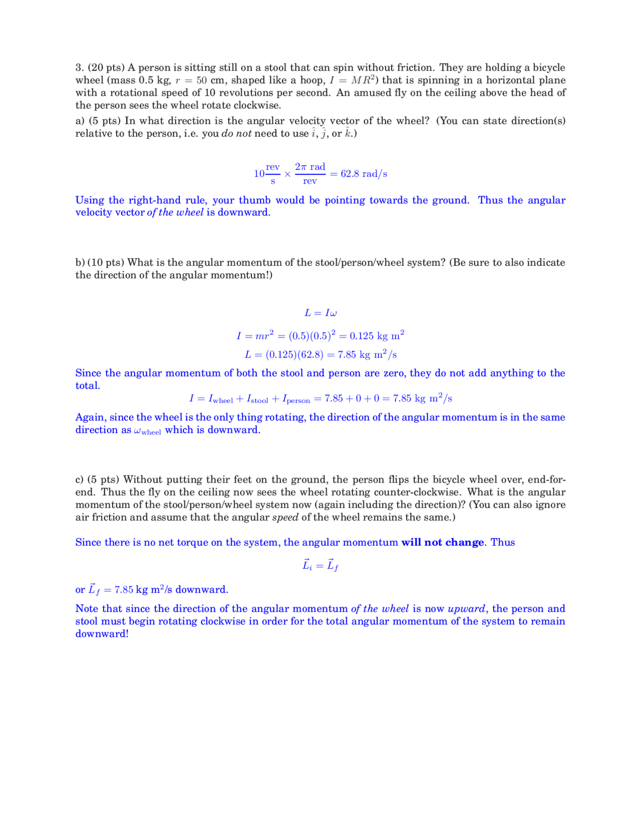Right Hand Rule - General Physics - Past Paper - Docsity