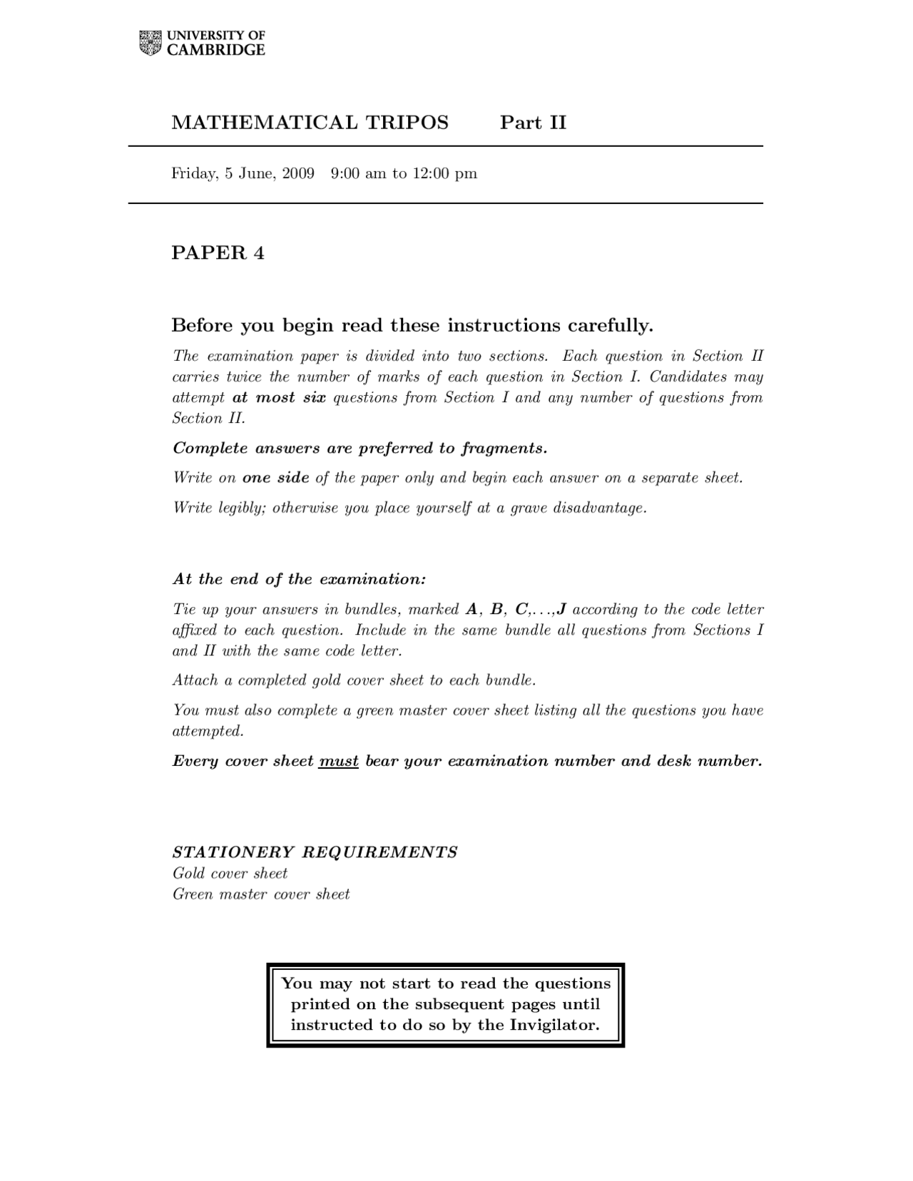Binary Quadratic Forms Mathematics Exam Docsity
