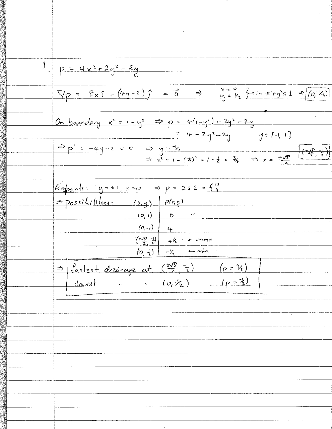 Density Of Gold Calculus Three Solved Exam Docsity