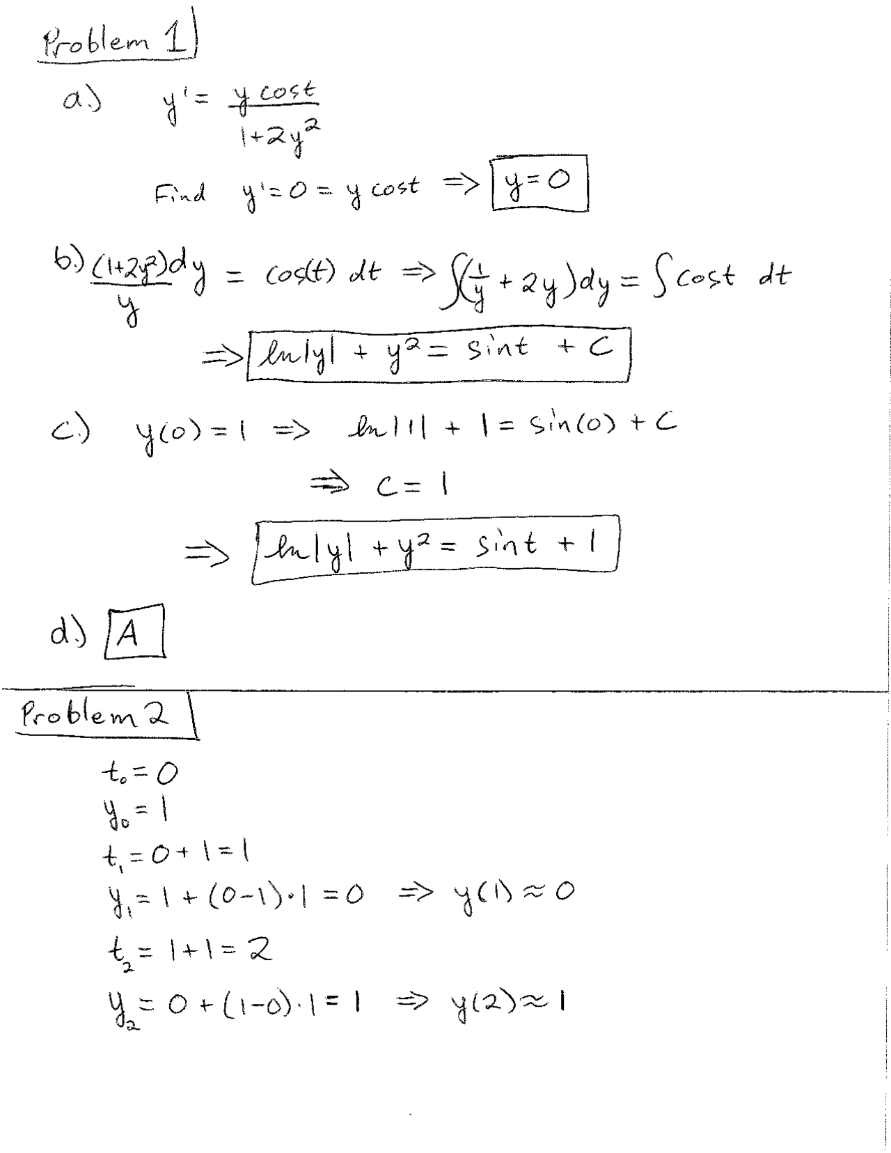 Initial Value Problem Differential Equations And Linear Algebra