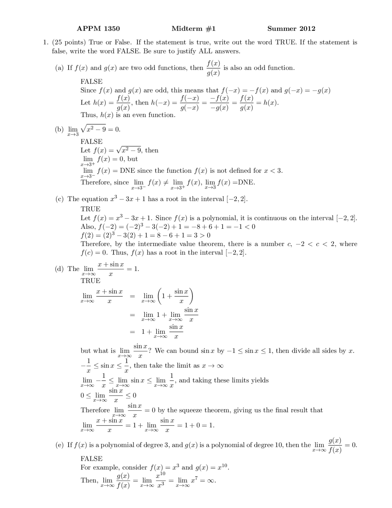 Polynomial Calculus One For Engineers Solved Exam Docsity