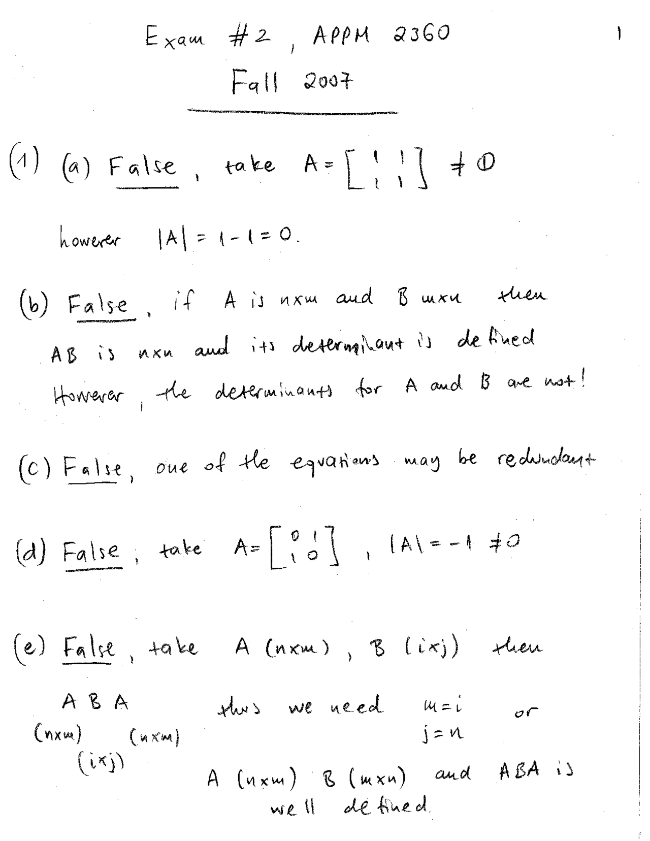 Square Matrix Differential Equations And Linear Algebra Solved Exam