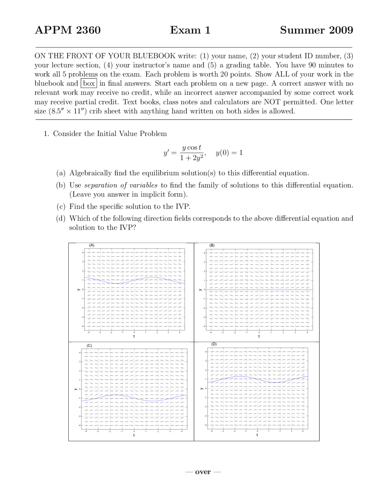 Initial Value Problem Differential Equations And Linear Algebra