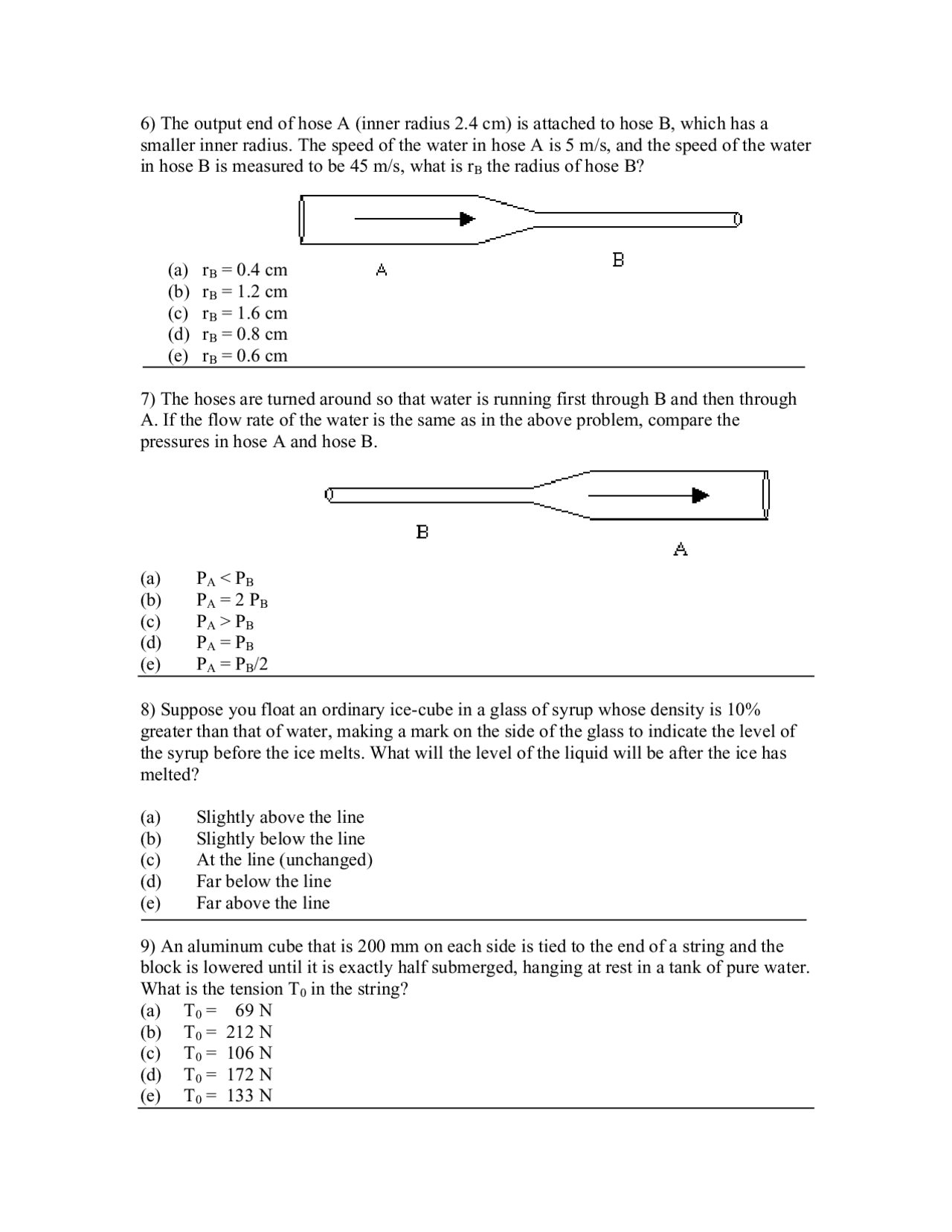 Final Temperature of Mixture - General Physics - Past Paper | Examens ...