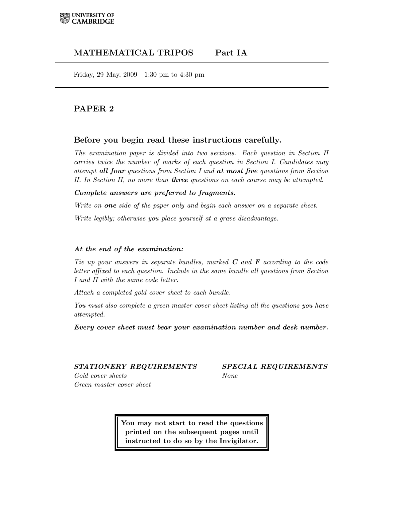 Population Mathematics Exam Docsity