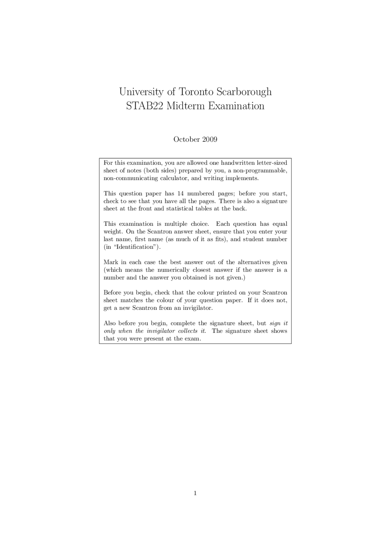Experiment Introduction To Statistics Exam Docsity