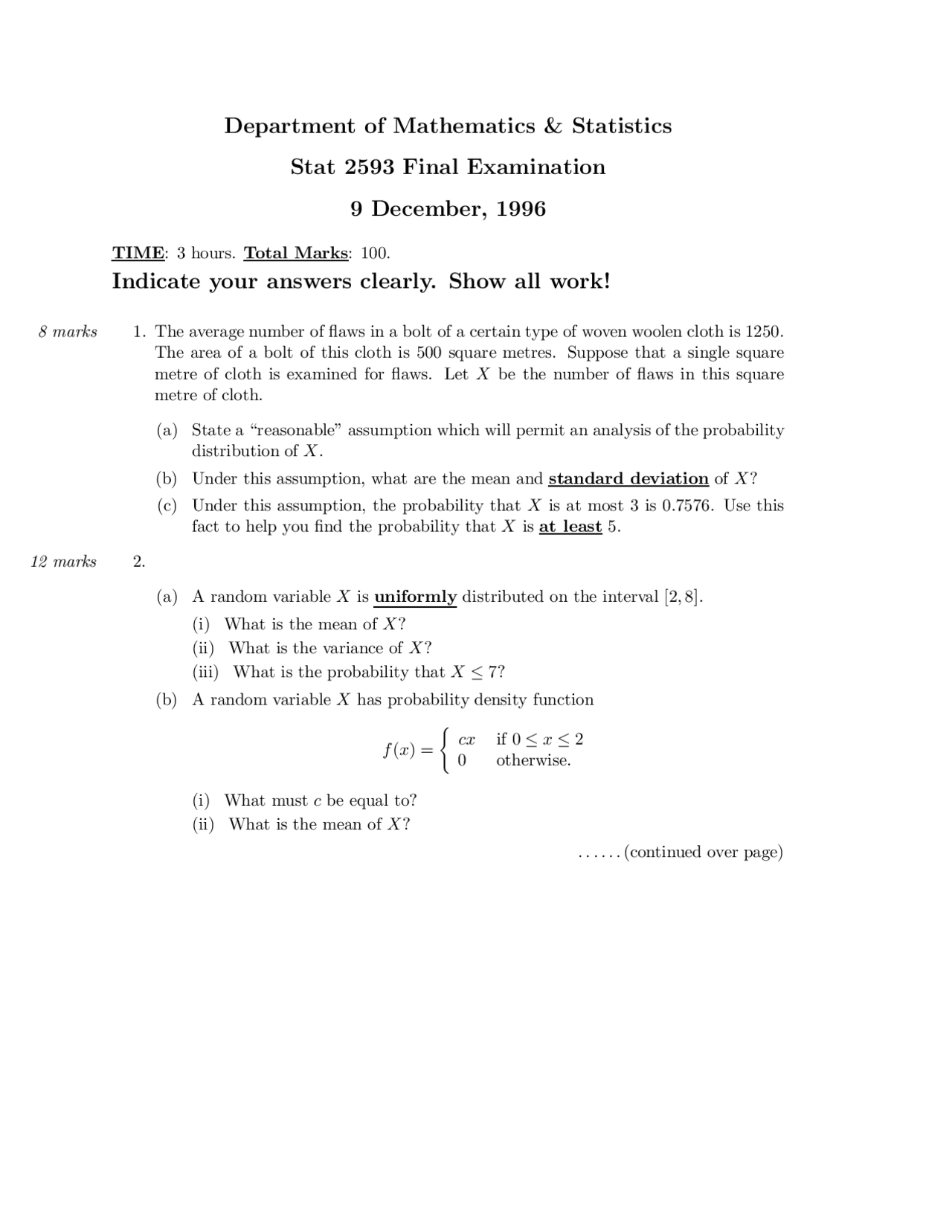 Standard Deviation Applications Of Statistics Exam Exams