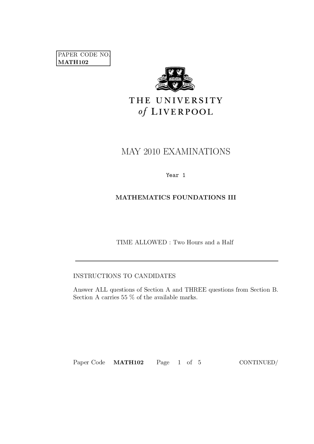 Polynomial Mathematics Exam Docsity