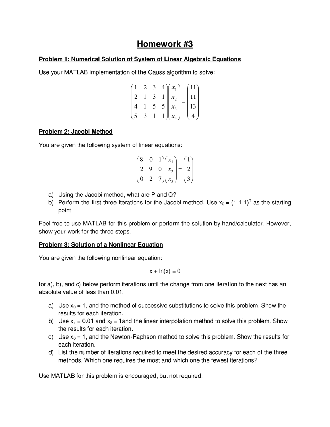 Homework 3 Questions Modeling Of Biomedical Systems Bmed 2200