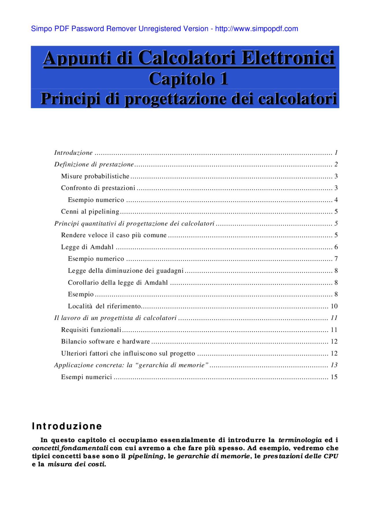 Calcolatori Elettronici Principi Appunti Ingegneria Docsity
