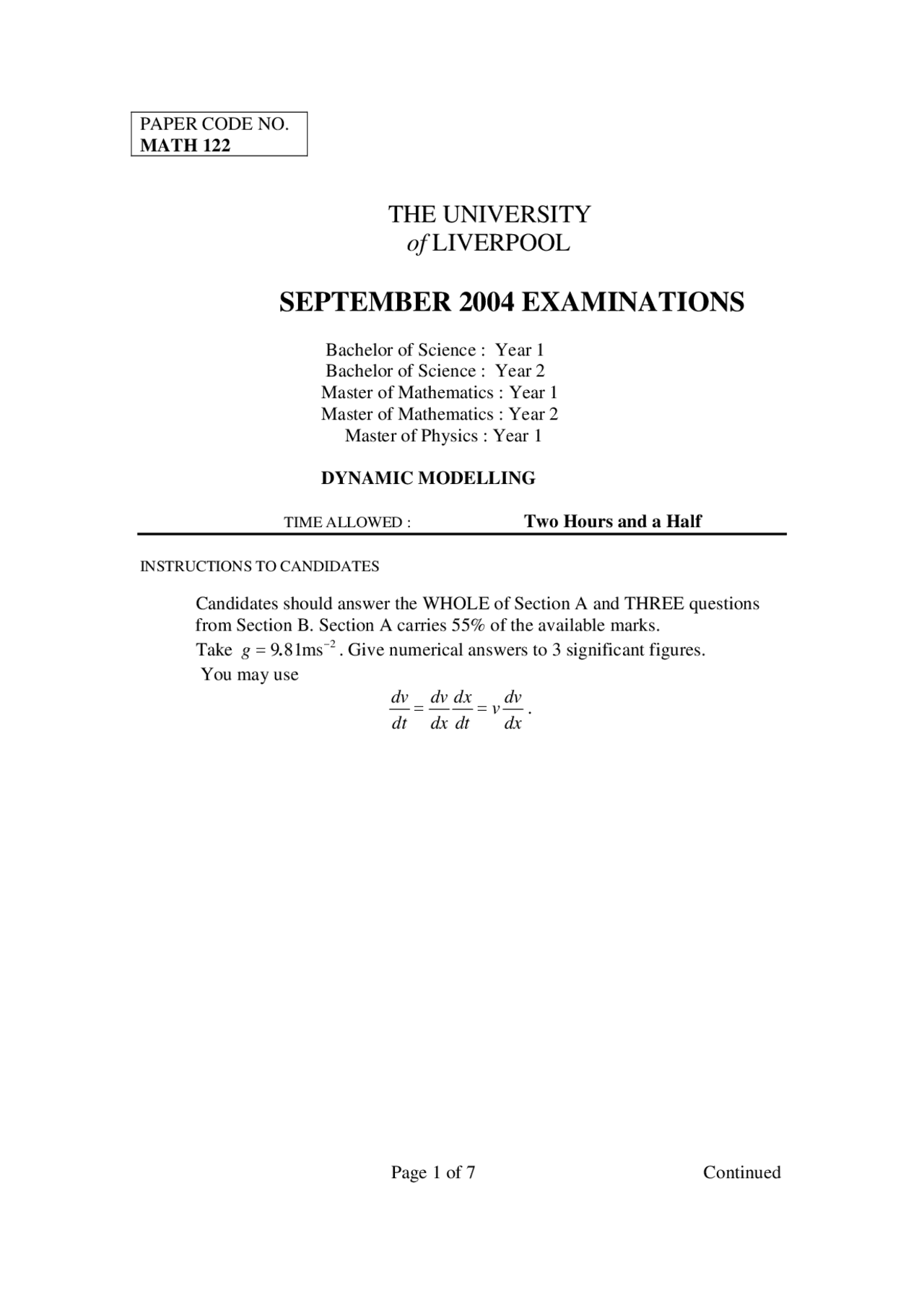 Average Home Mathematics Exam Docsity