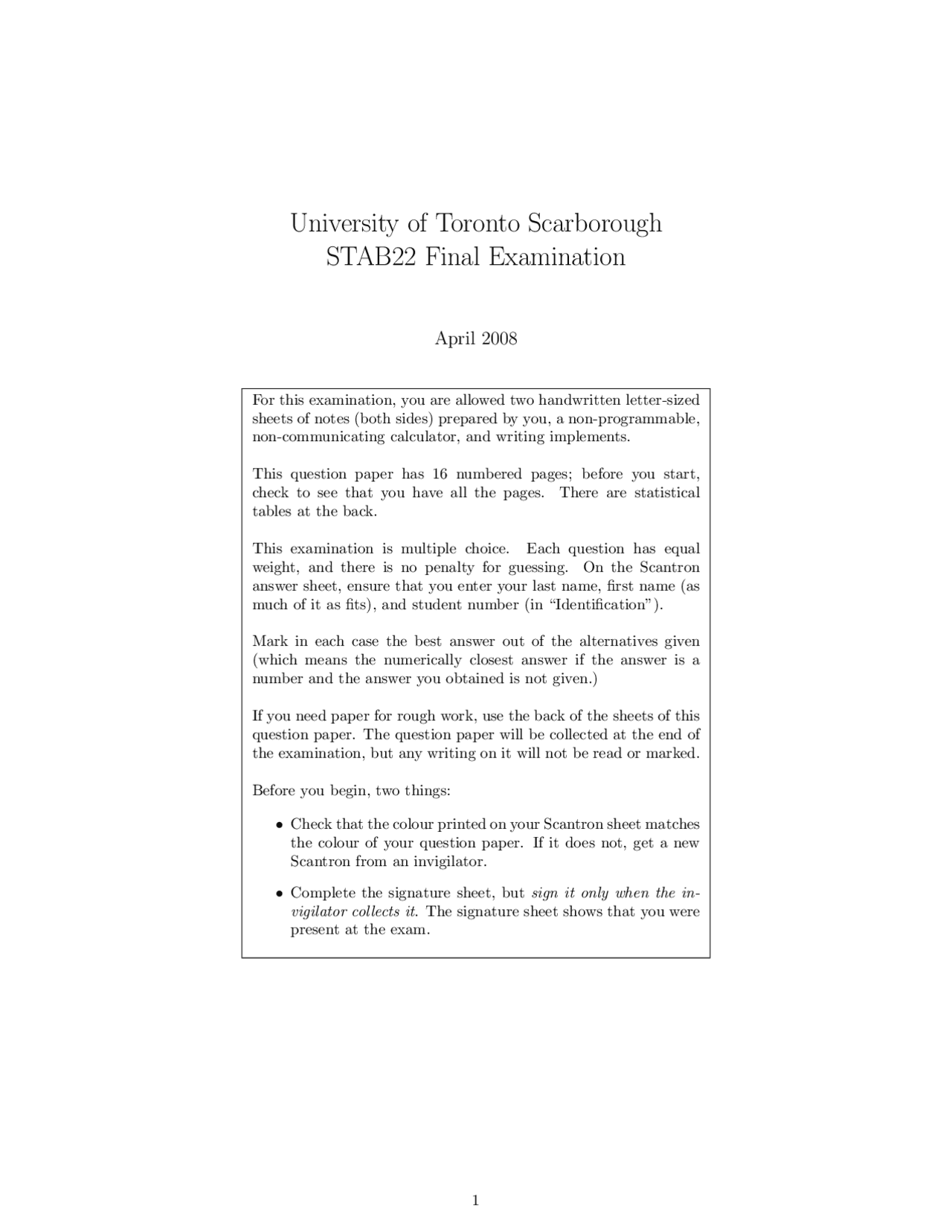 Blood Pressure - Introduction to Statistics - Solved Exam - Docsity