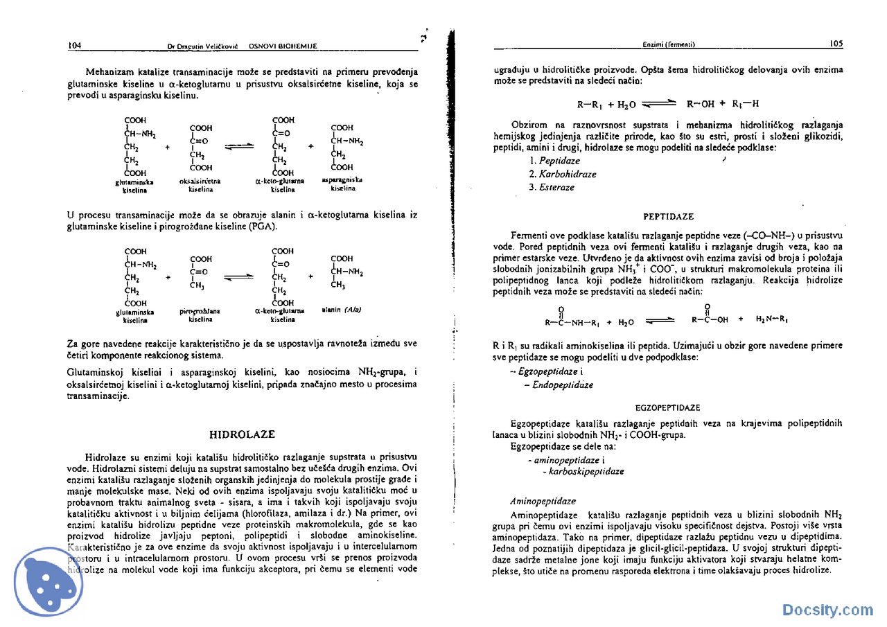 Osnovi Biohemije Ddragutin Velickovic Skripta Poljoprivreda Part2