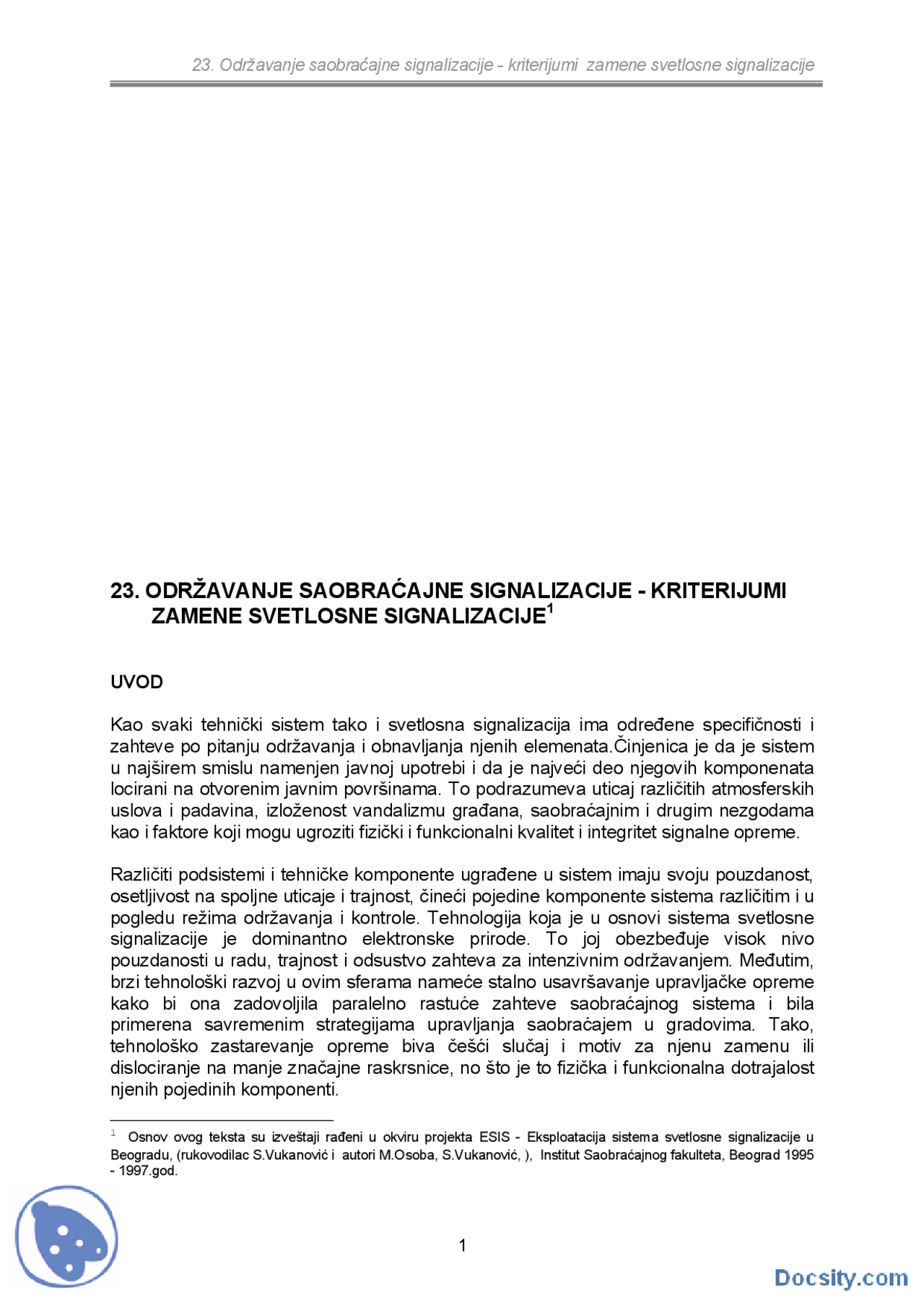 Odrzavanje Saobracajne Signalizacije Skripte Saobracajni Fakultet