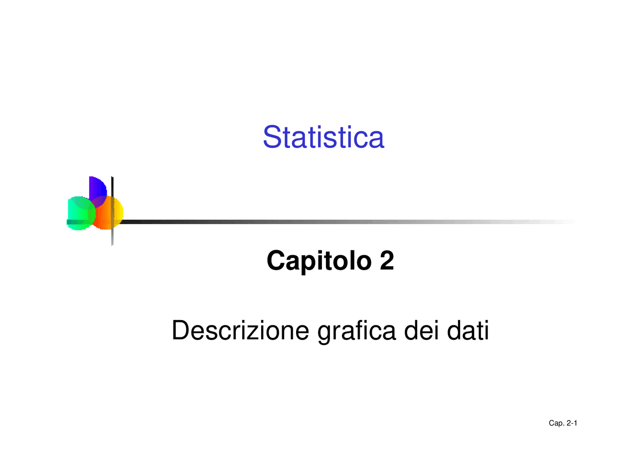 Capitolo02 Slide Di Statistica Docsity