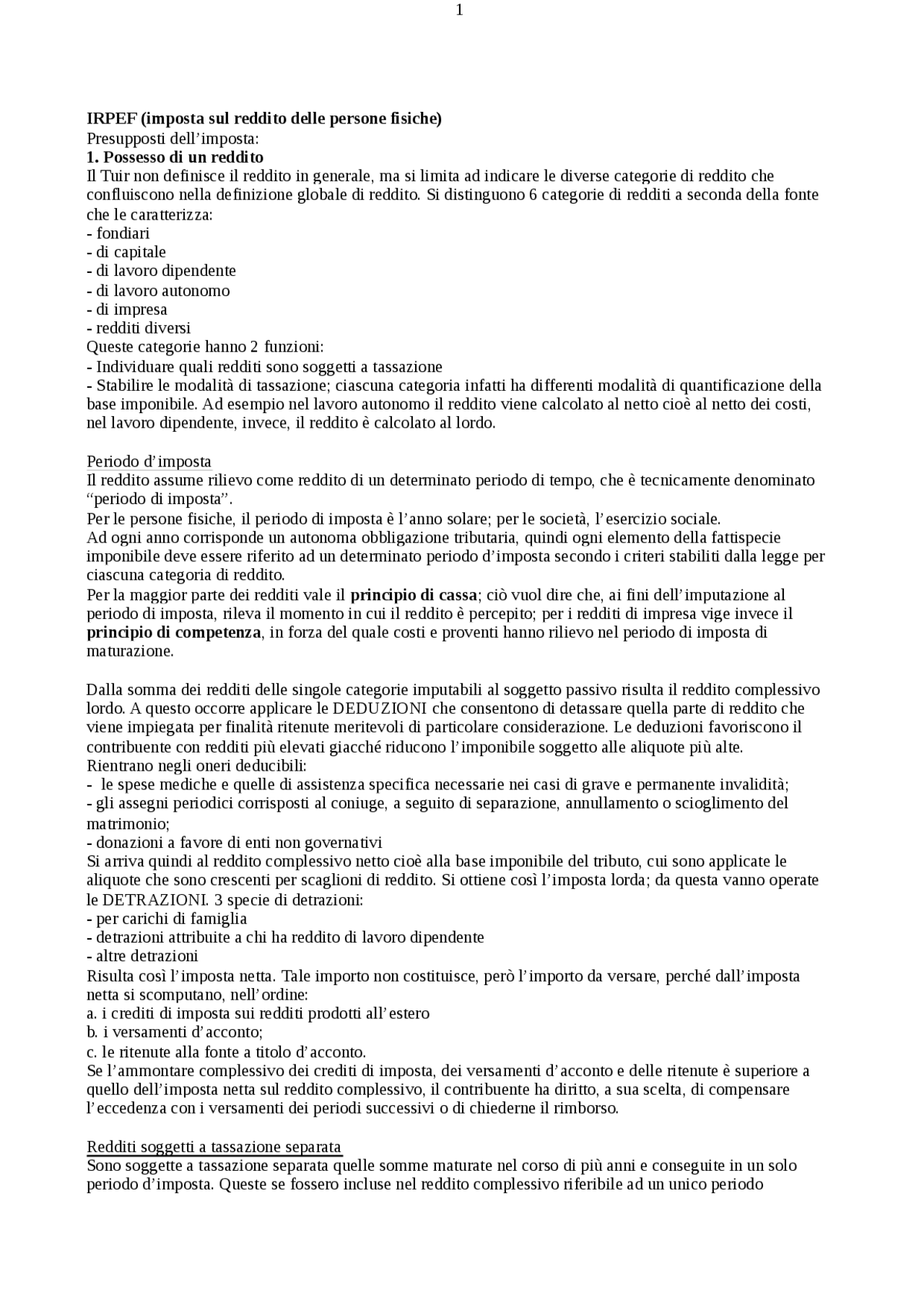 Irpef Ires Docsity