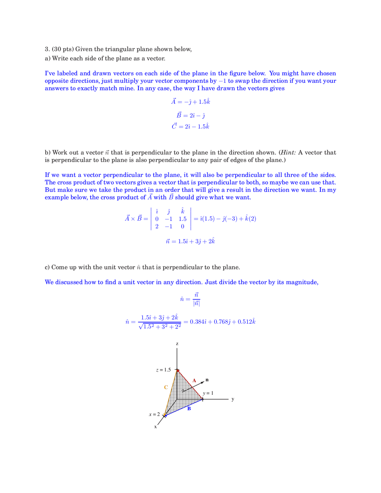 Triangular Plane Electromagnetic Fields Solved Exam Docsity