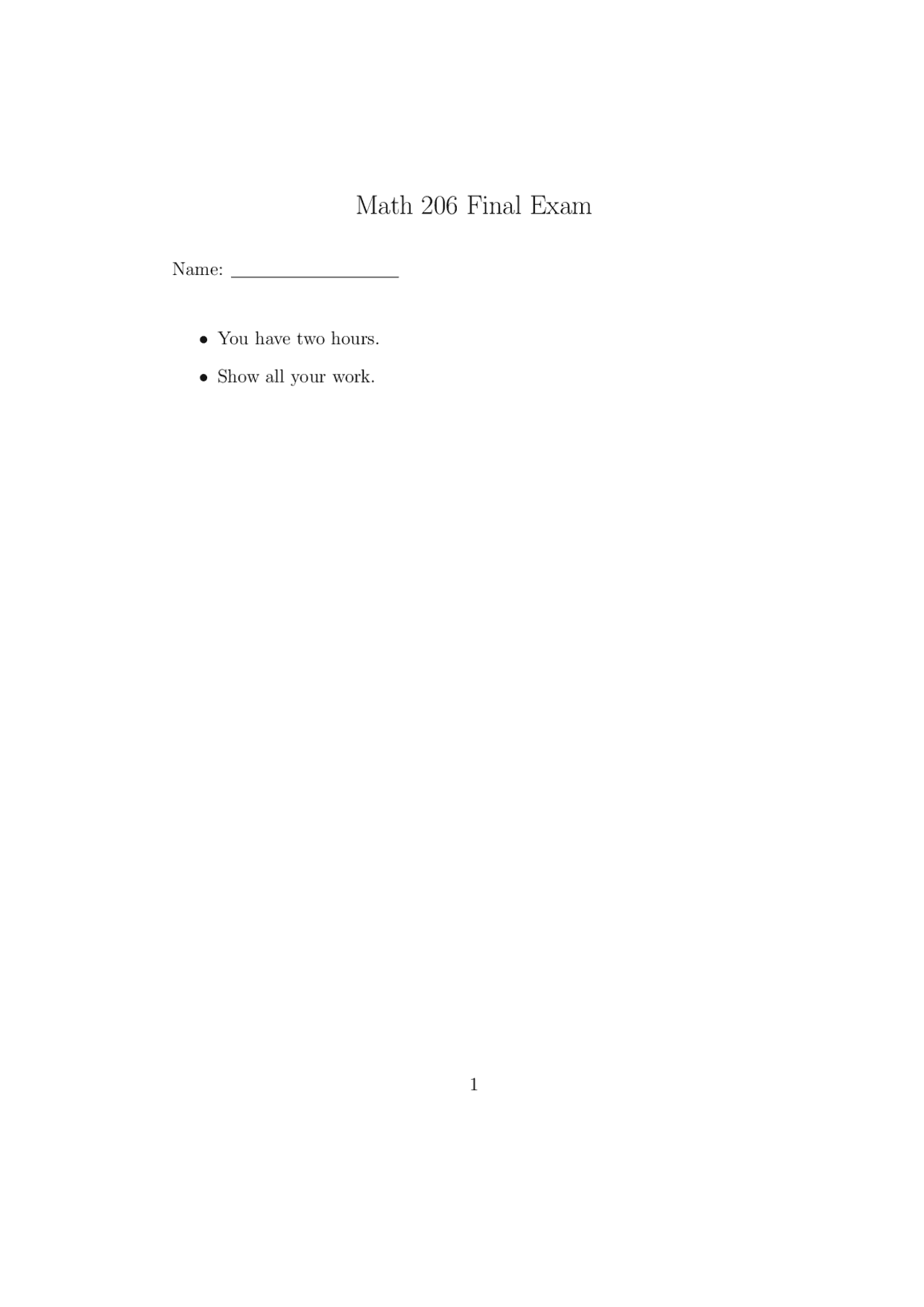 Plane Tangent - Multivariable - Exam - Docsity