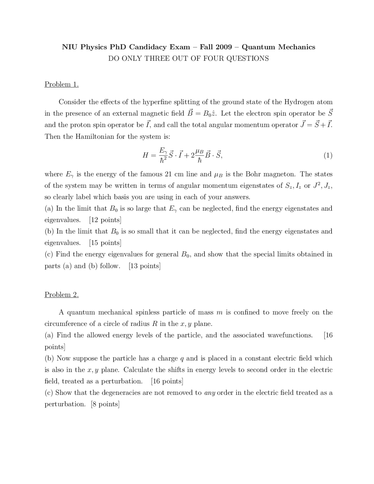 Angular Momentum Operator - Introduction to Quantum Mechanics - Exam | Exams Quantum Mechanics ...