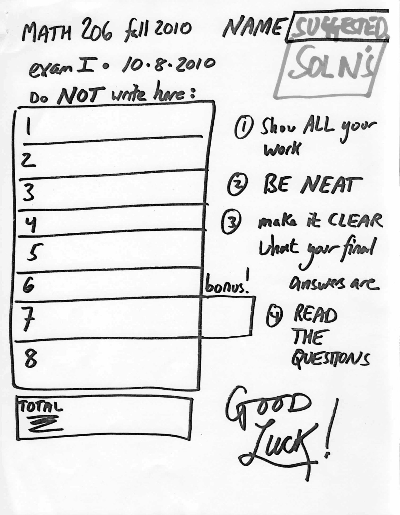 Line Parameterized - Multivariable - Solved Exam | Exams Mathematics | Docsity