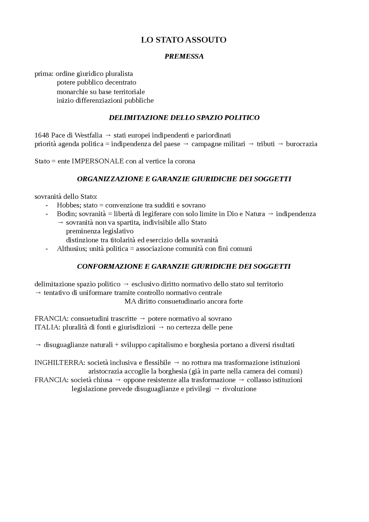 Cesare Pinelli Lo Stato Assoluto Docsity