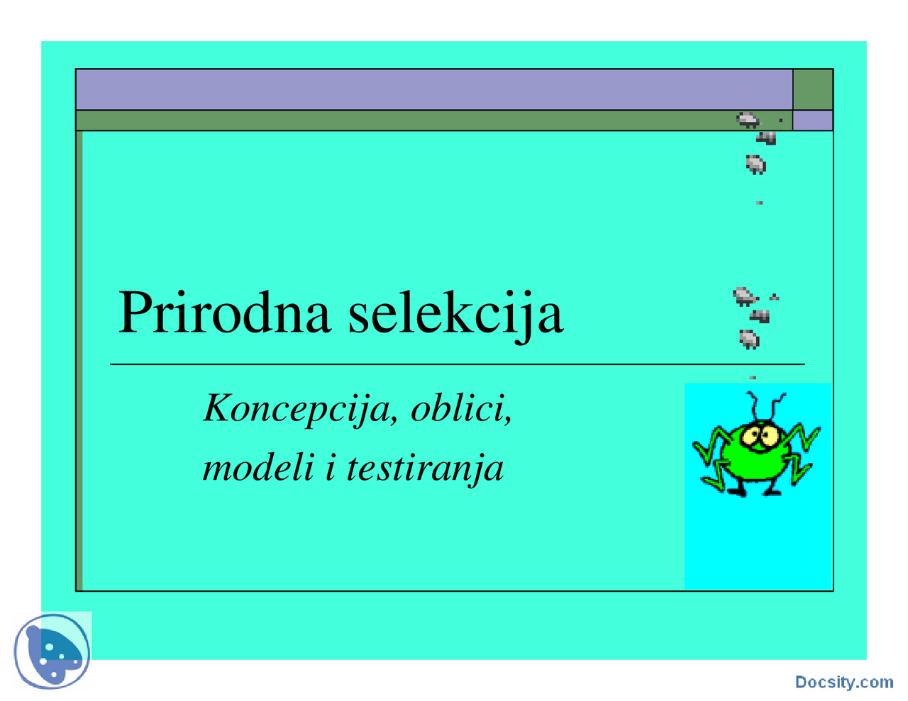 Prirodna selekcija-slajdovi-Evolucija | Slajdovi' predlog Teorije evolucije - Docsity