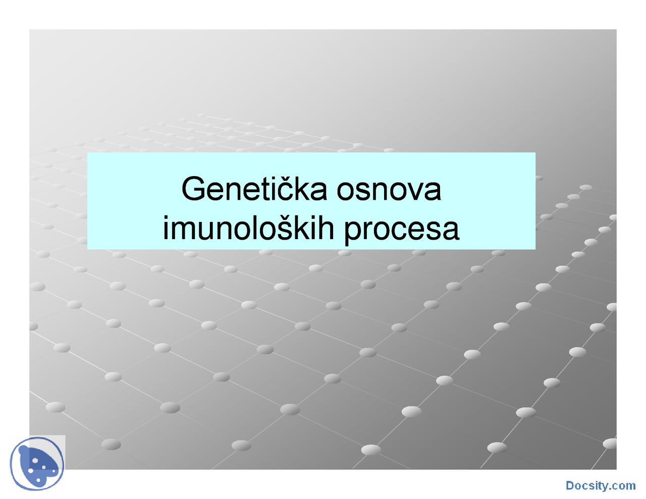 Osnove Imunogenetike Slajdovi Principi Genetike Part1 Slajdovi