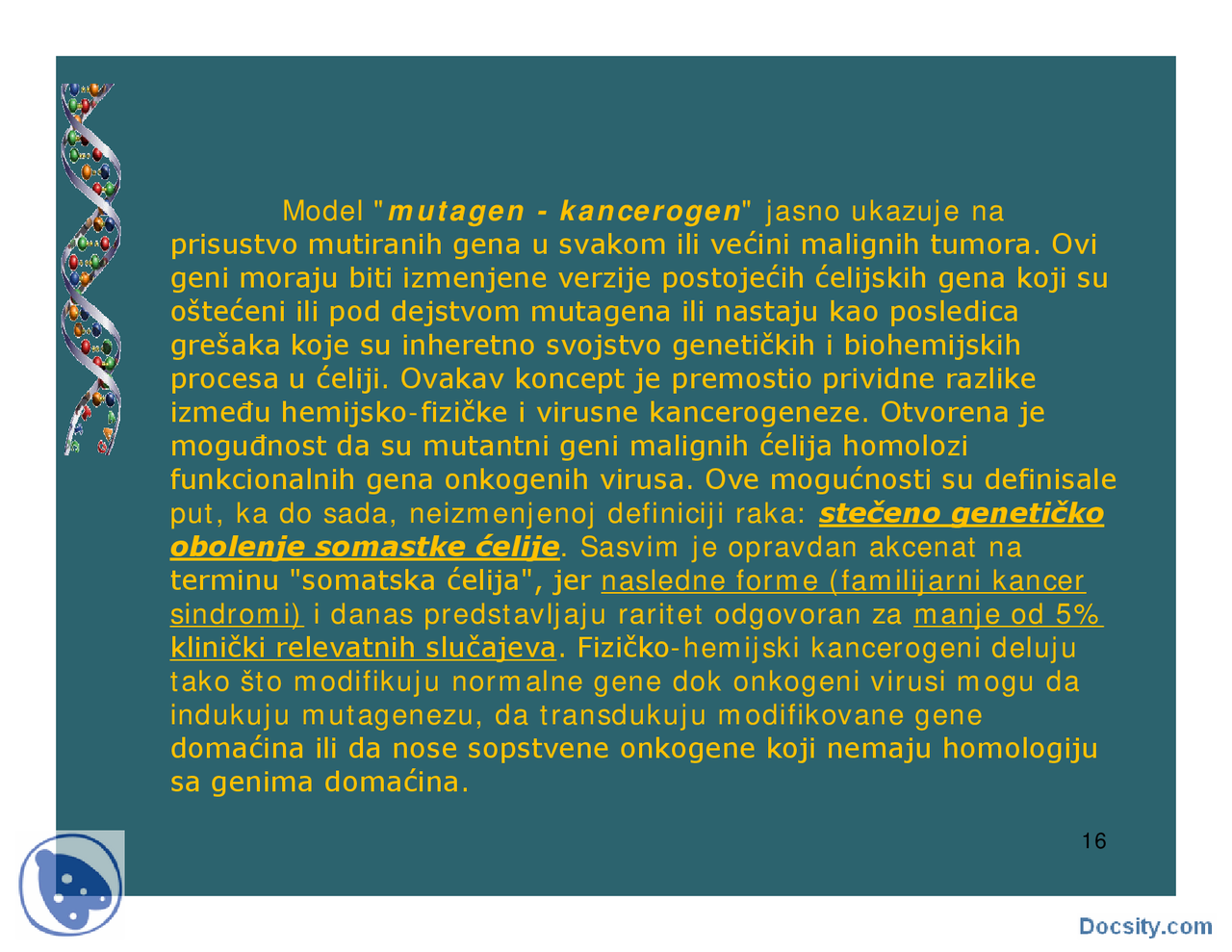 Maligne Celije Slajdovi Predavanje Part2 Slajdovi Predlog Biologija