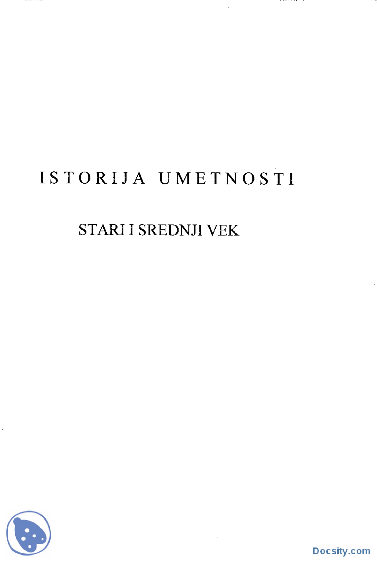 Istorija Umetnosti Skripta Arhitektura Rezime Predlog Istorija
