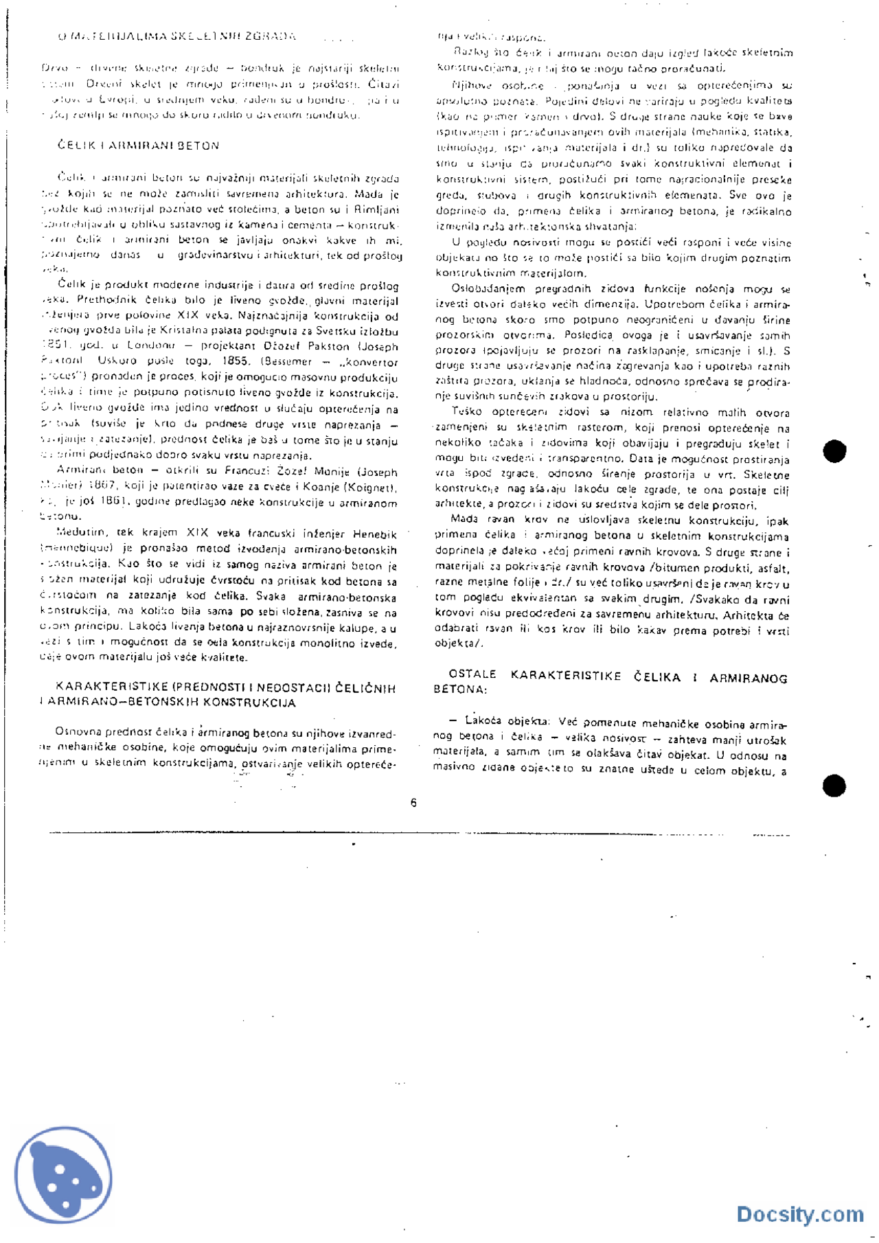 Materijali Skeletnih Zgrada Skripta Projektovanje5 Part1 Rezime
