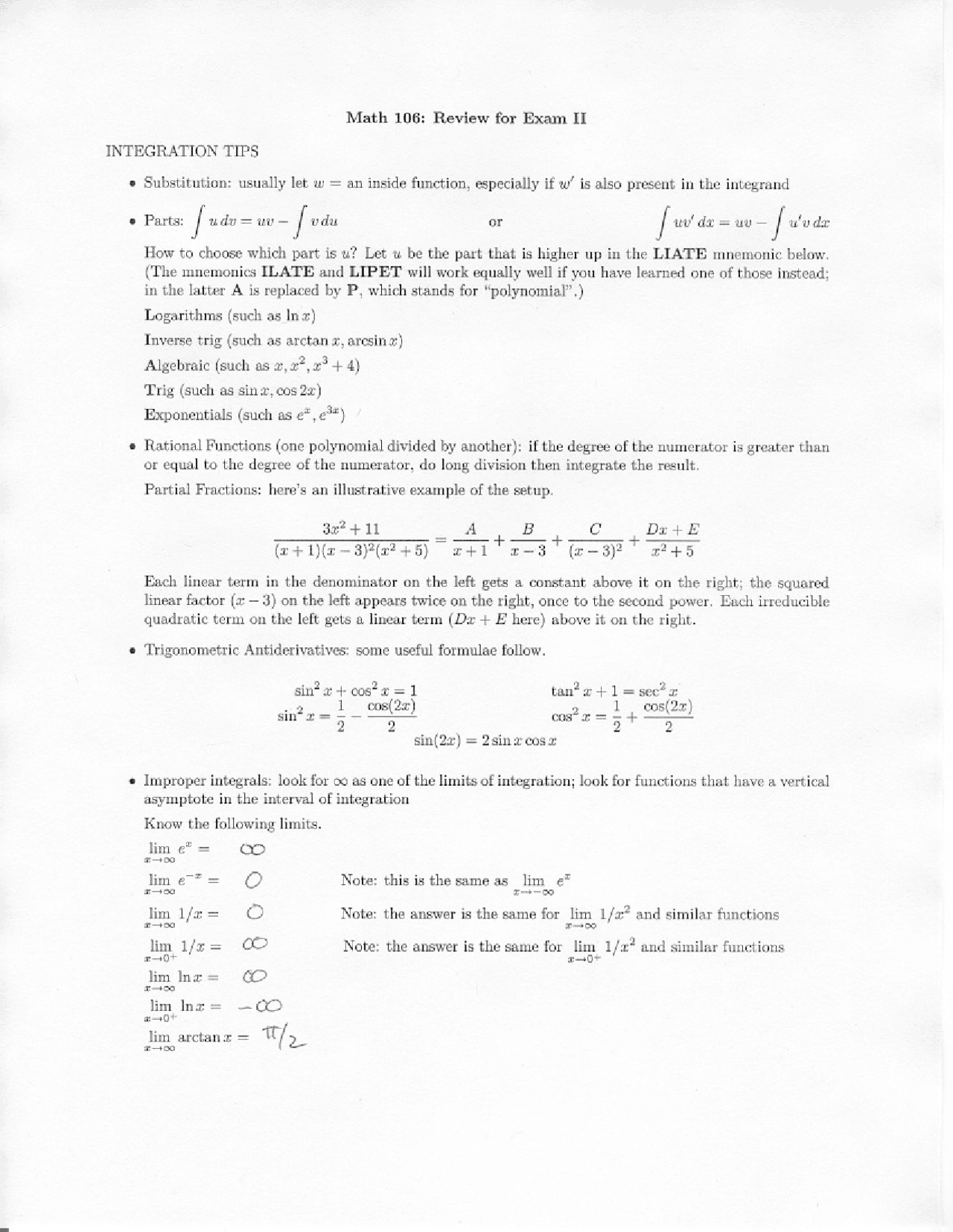 Appears Twice Calculus Solved Exam Docsity