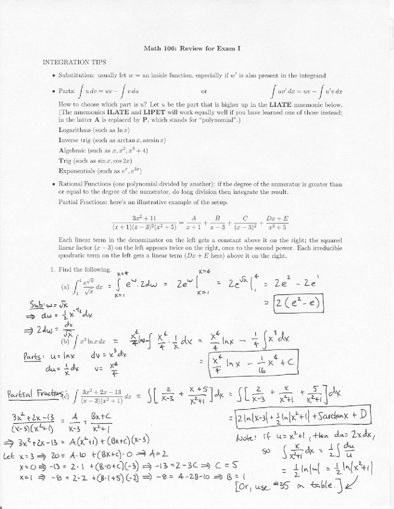 Polynomial Divided Calculus Solved Exam Docsity