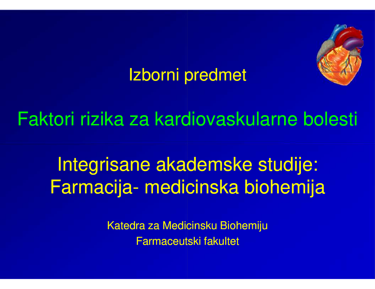 Faktori rizika za kardiovaskularne bolest-Slajdovi-Faktori rizika za kardiovaskularne bolesti ...