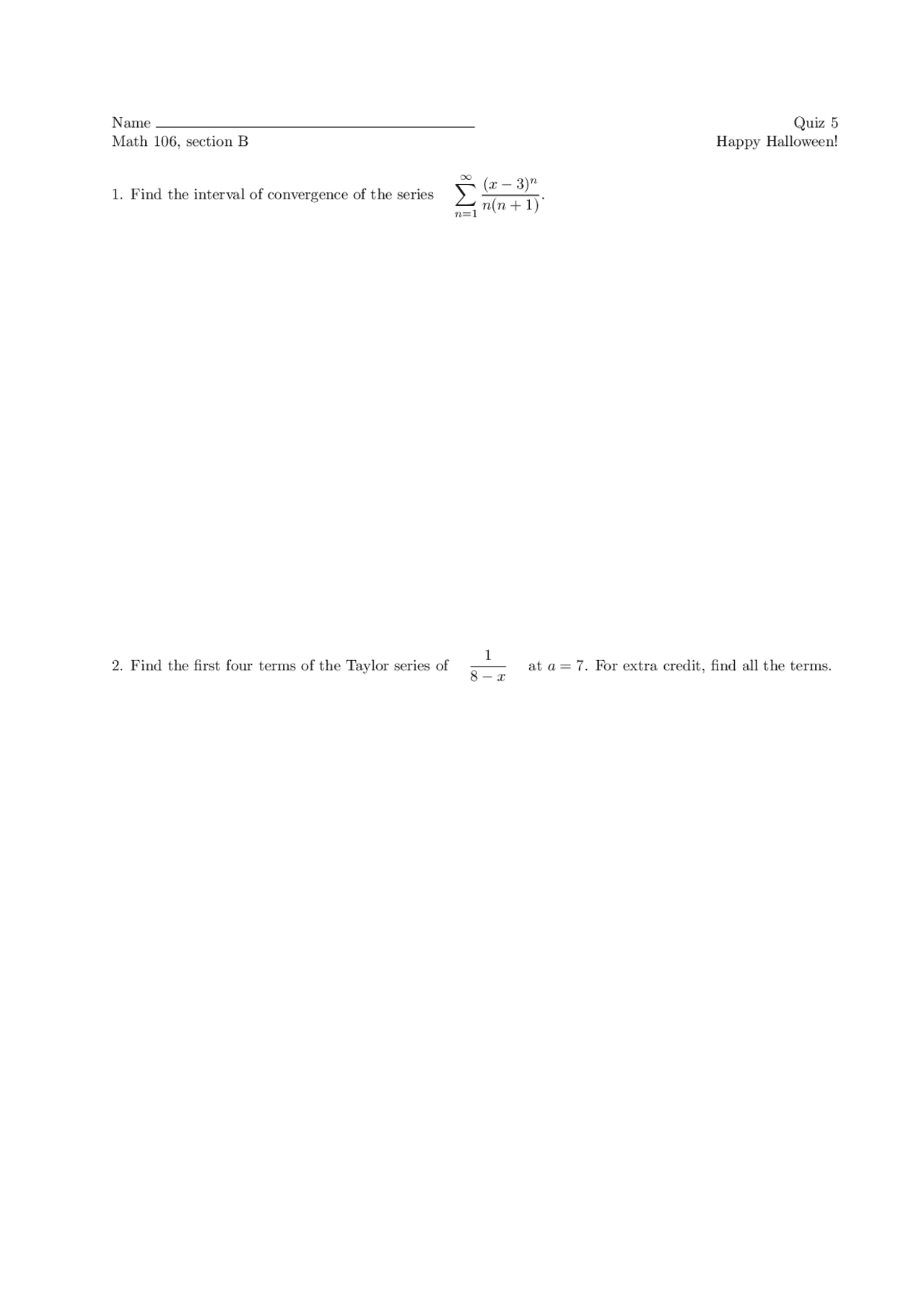 Terms Calculus Quiz Docsity