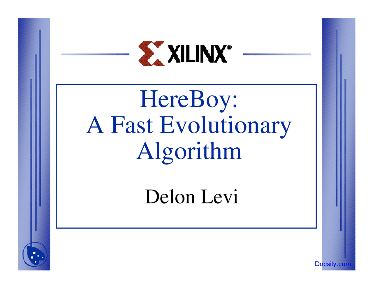 Fast Evolutionary Embedded Intelligent Robotics Lecture Slides