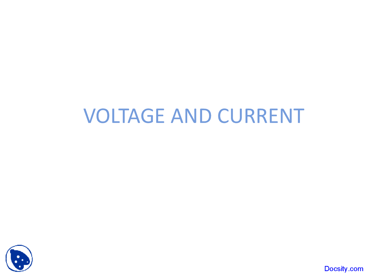 Voltage Circuit Analysis Lecture Slides Docsity