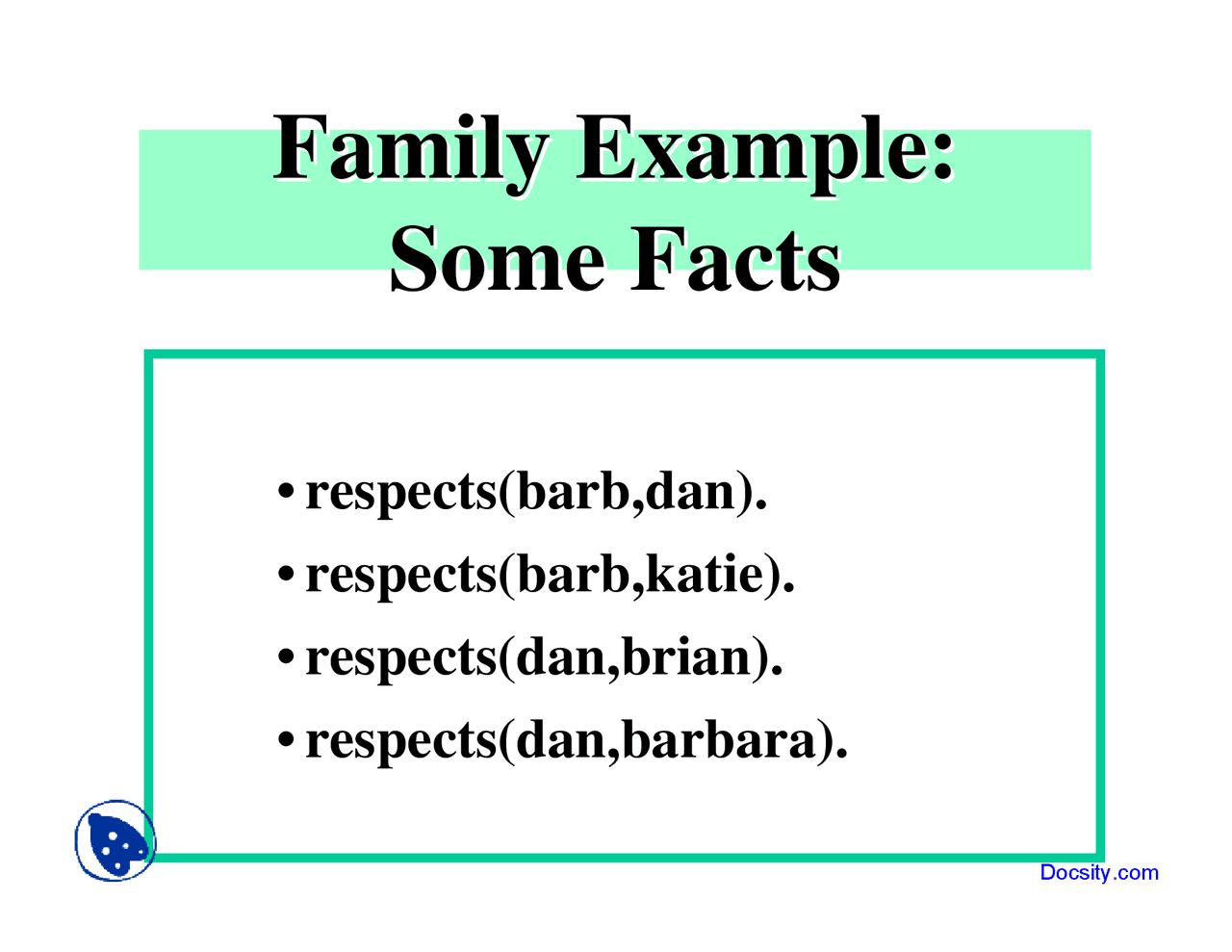 Family - Embedded Intelligent Robotics - Lecture Slides - Docsity