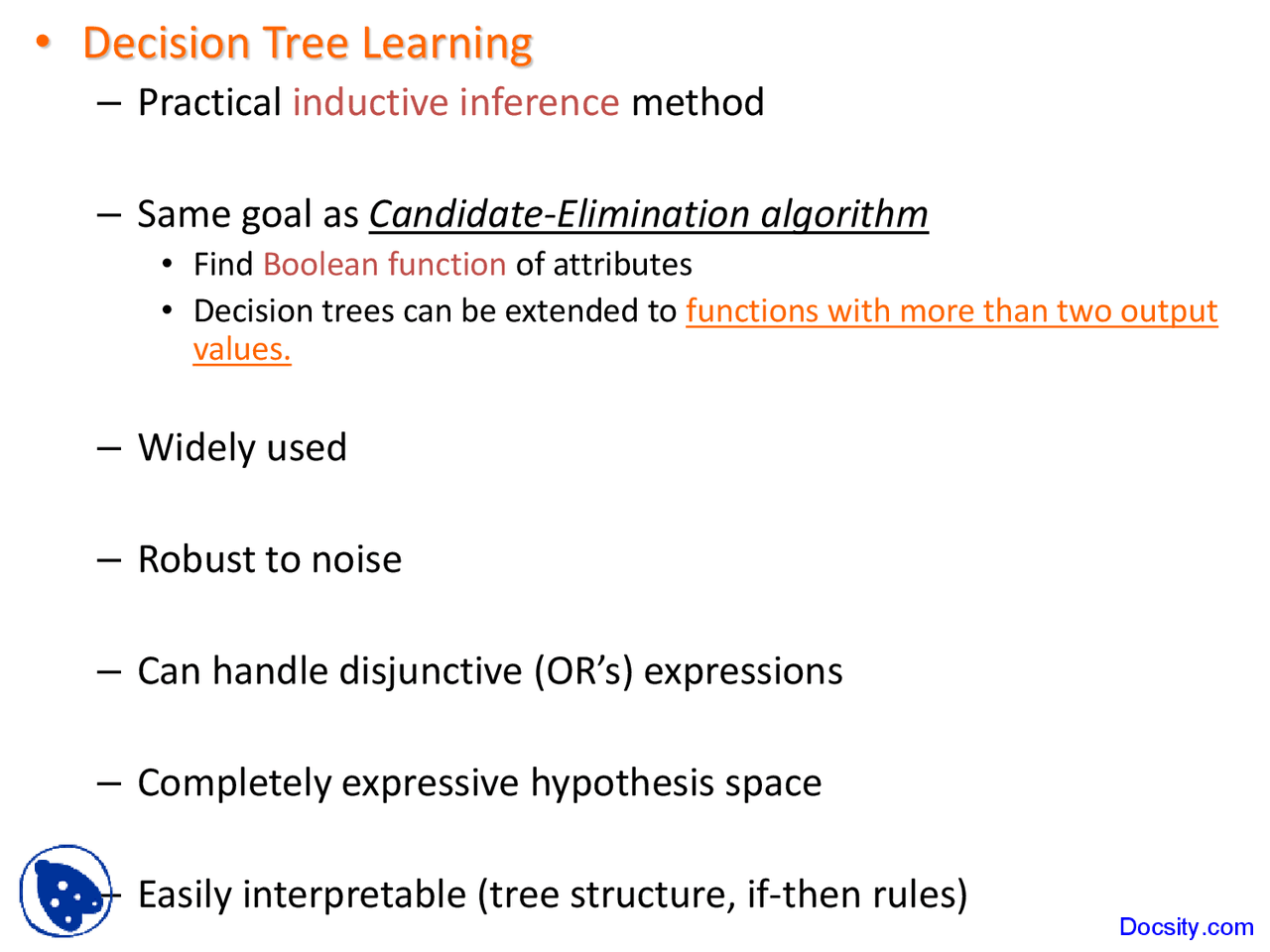 Inductive Inference Method Embedded Intelligent Robotics Lecture Slides Docsity
