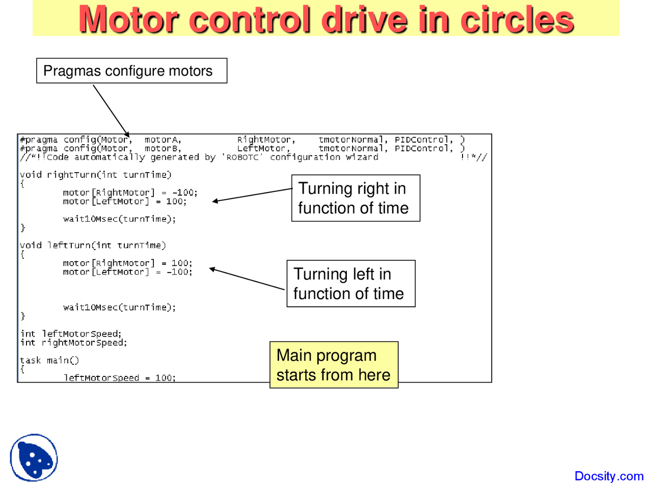 Motor Control Drive Embedded Intelligent Robotics Lecture Slides Docsity