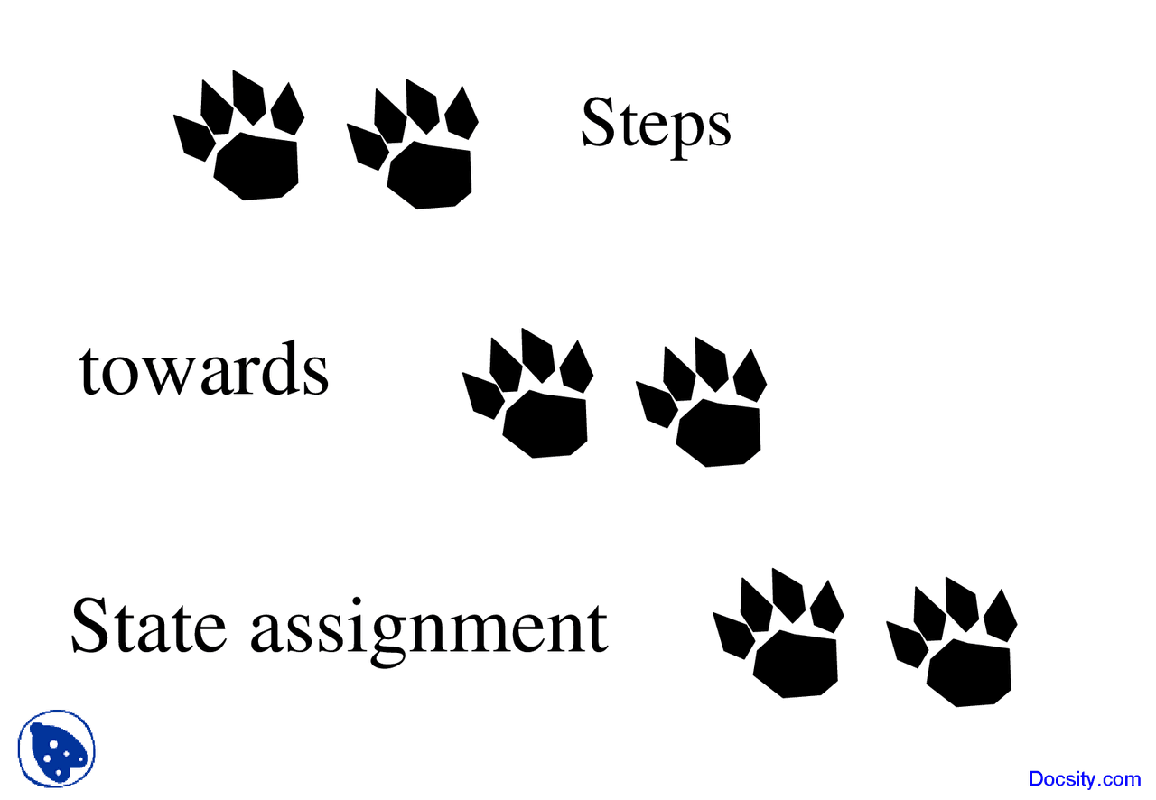 State Assignment Design Of Sequential Circuit Lecture Slides Docsity