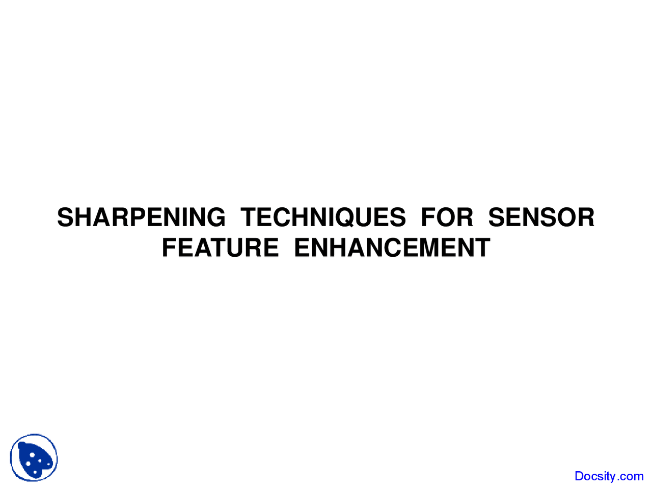 Sharpening Techniques Design Of Sequential Circuit Lecture Slides Docsity