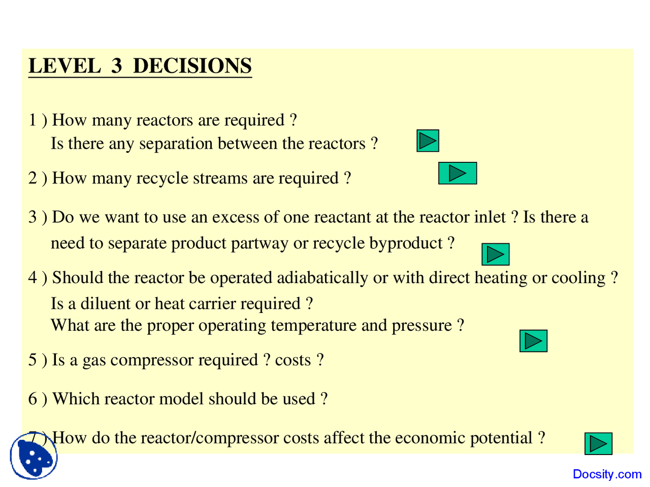 Decision Process Design Lecture Slides Docsity