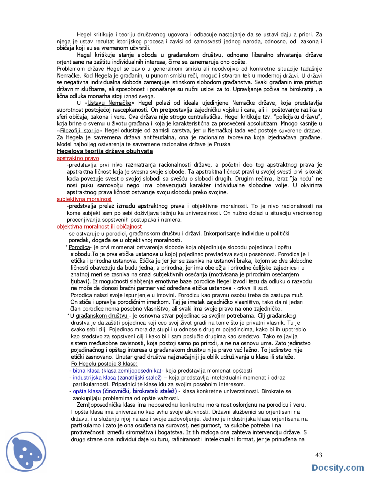 Istorija Politickih Teorija Skripta Part2 Rezime Predlog Klasične
