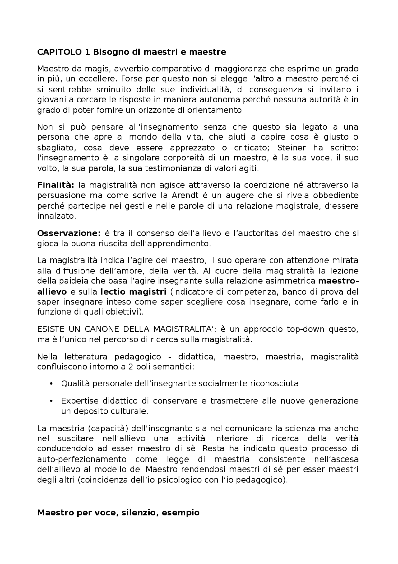 L Eccellenza In Cattedra Docsity
