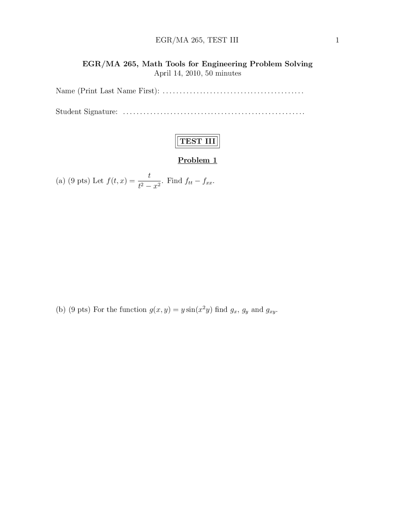 Directional Derivative Math Tools For Engineering Exam Docsity