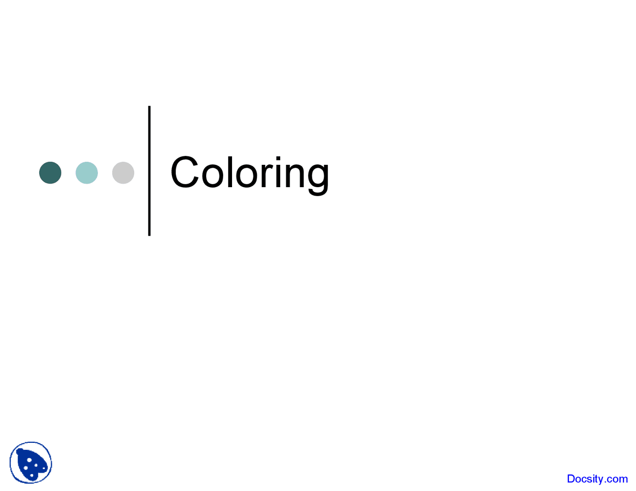 Coloring Advanced Graph Theory Lecture Slides Docsity